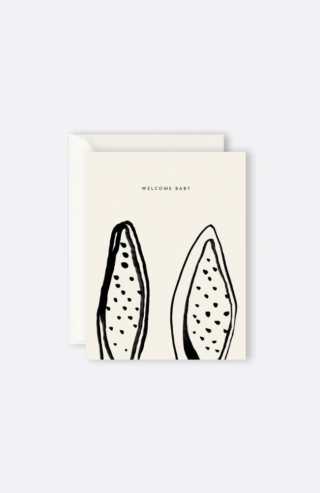Card - Welcome Baby Ears by Father Rabbit – Core Lifestyle Store