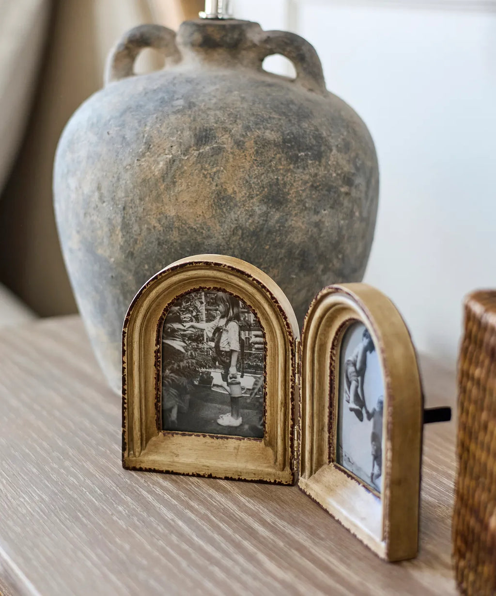 Beech Double Arch Photo Frame 2.5x3.5" by French Country – Core ...